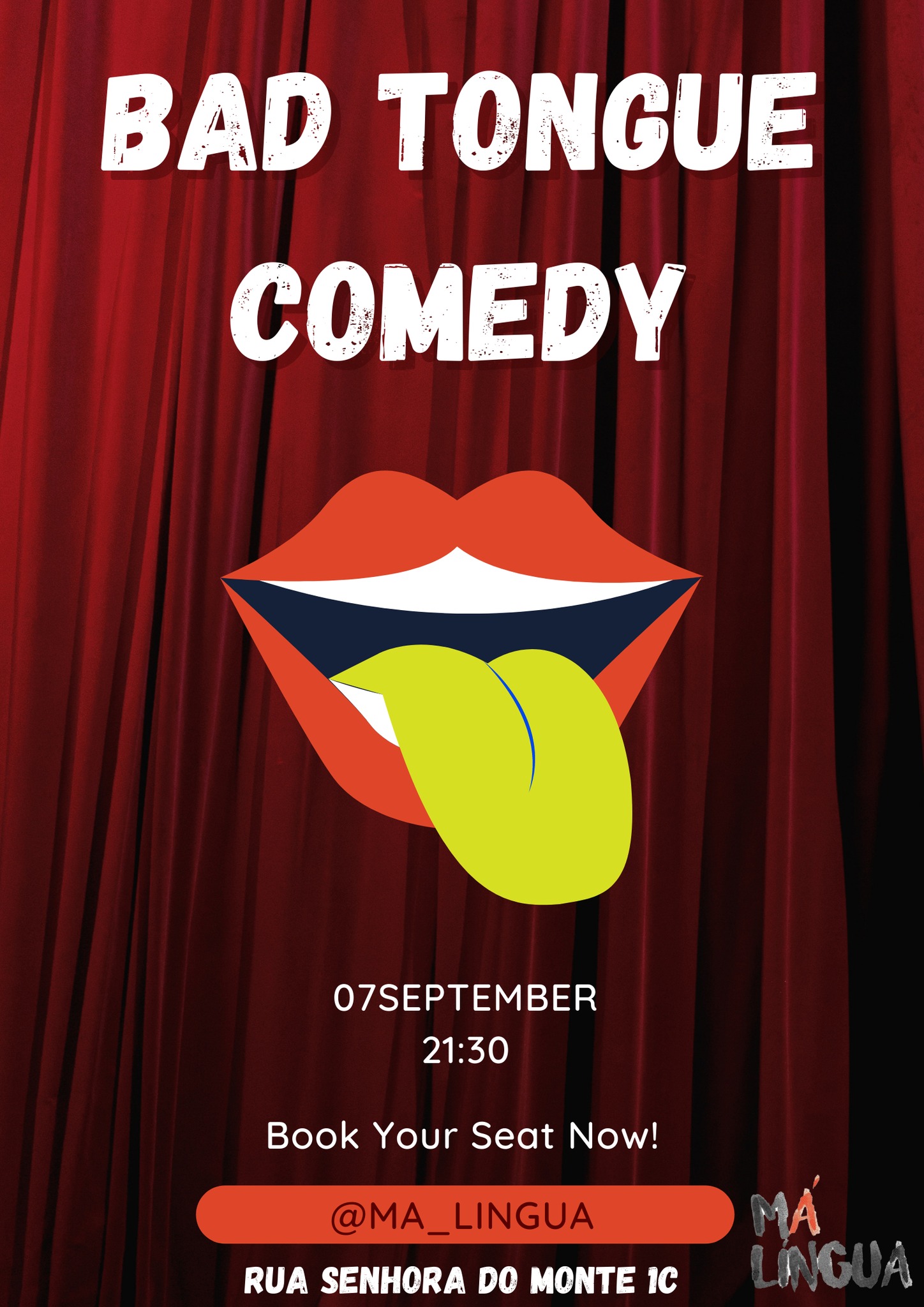 Bad Tongue Comedy at Má Lingua - Eventos em Lisboa