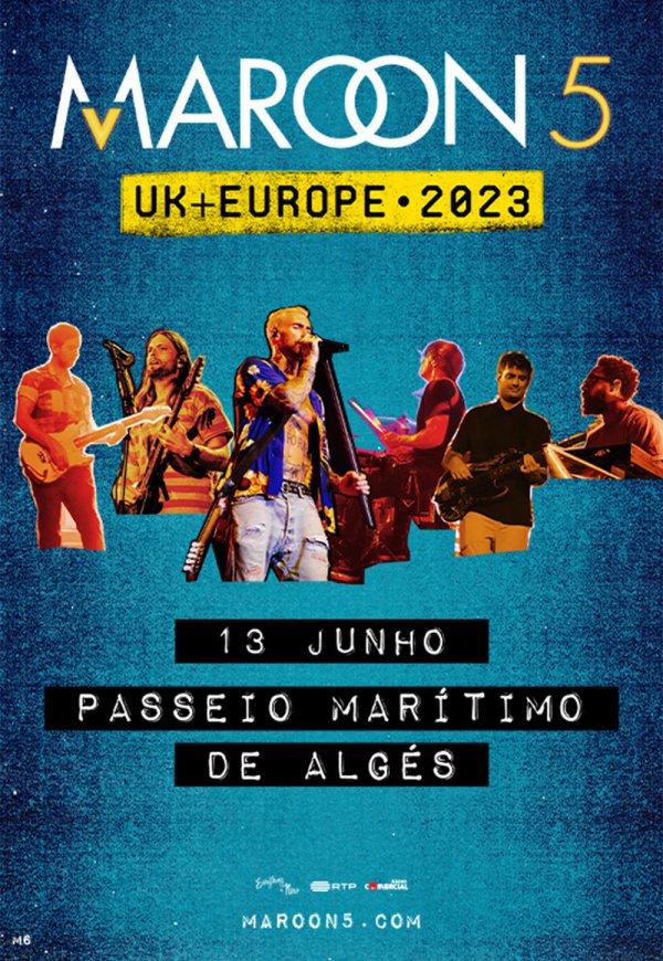 MAROON 5 - PASSEIO MARÍTIMO DE ALGÉS - Eventos em Lisboa
