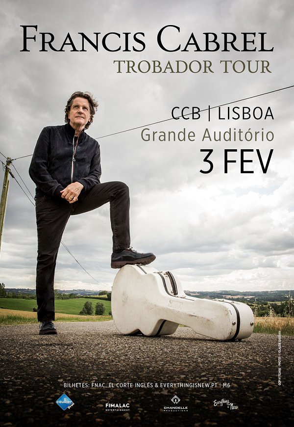 FRANCIS CABREL - CCB - Eventos em Lisboa