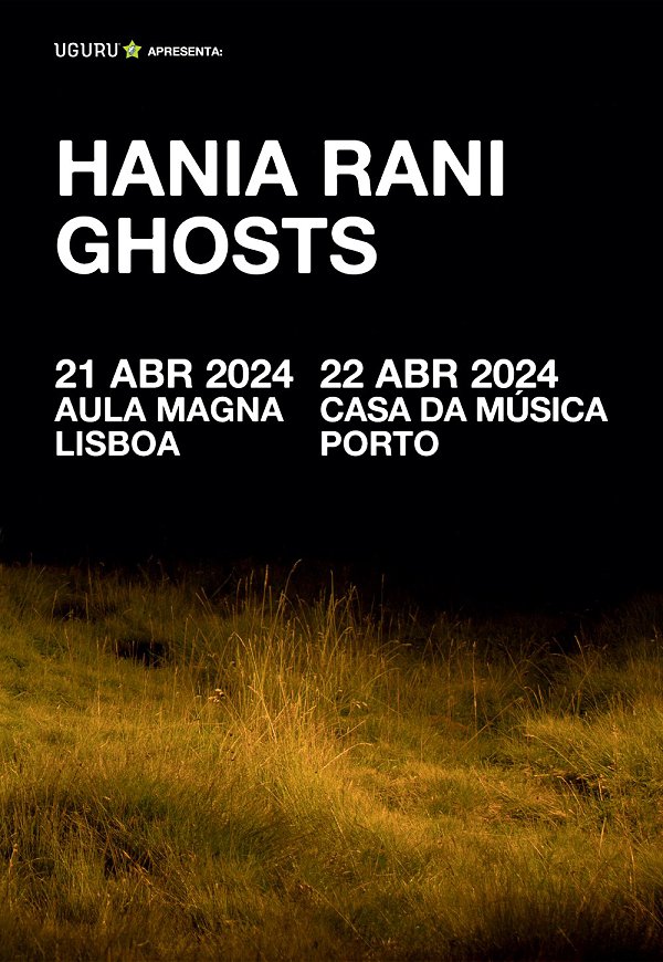 HANIA RANI - Aula Magna - Eventos em Lisboa