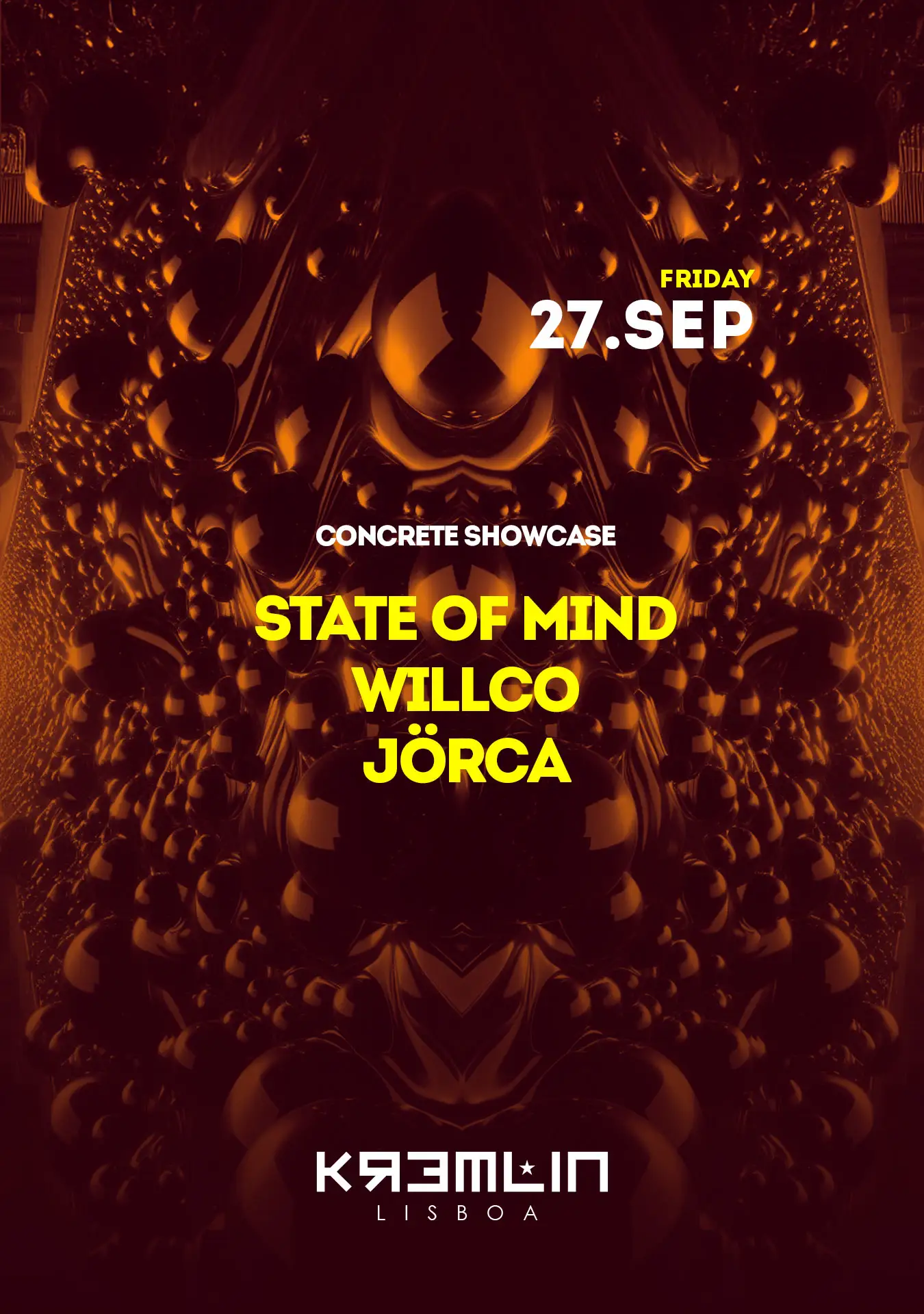 Concrete: State of Mind, Willco, Jorca - Kremlin - Eventos em Lisboa