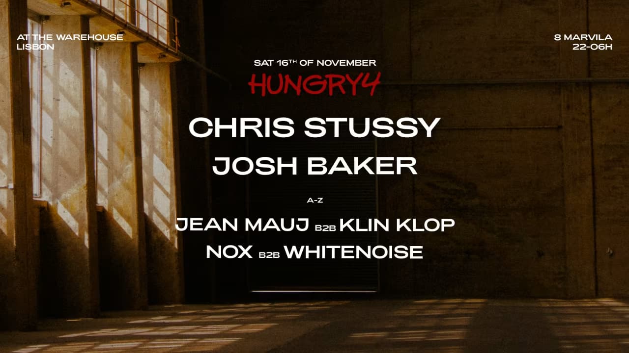 Hungry4 presents: Chris Stussy & Josh Baker at 8 Marvila