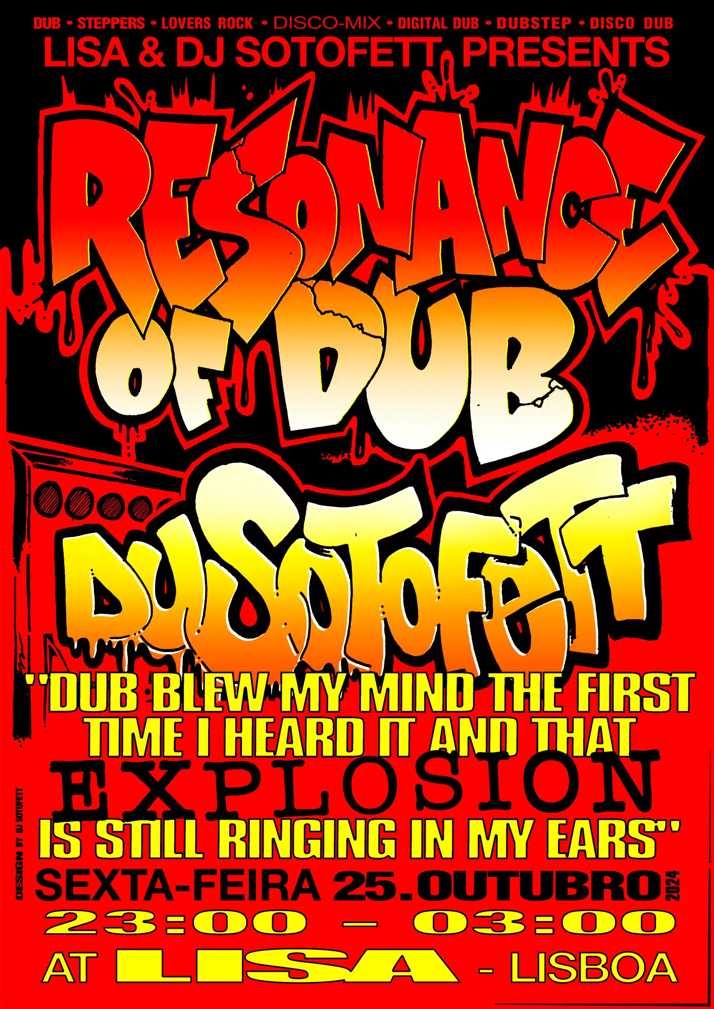 DJ Sotofett presents Resonance of Dub - Eventos em Lisboa
