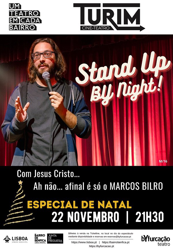 Stand Up BY Night | Cine-Teatro Turim - Eventos em Lisboa
