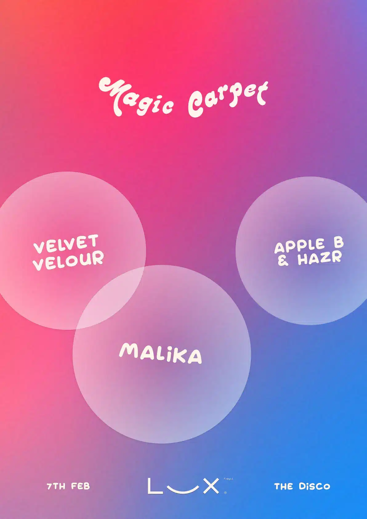 Magic Carpet with Malika and Velvet Velour - Lux Fragil