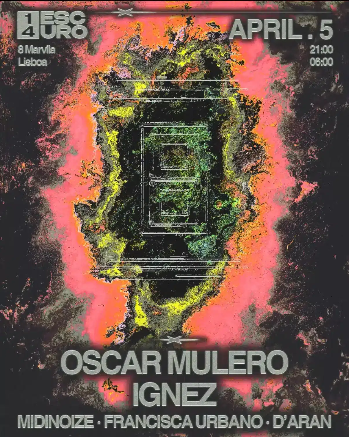 1/4 Escuro #30 with Oscar Mulero & Ignez - Eventos em Lisboa