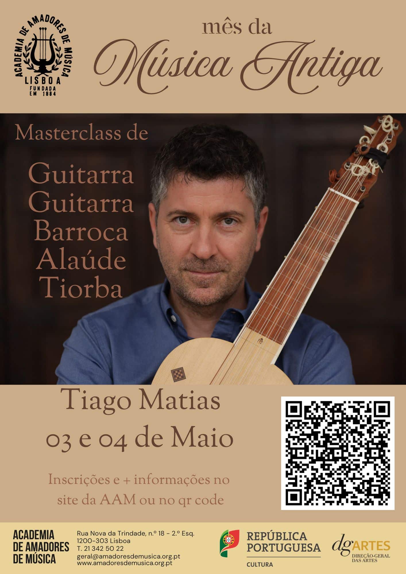 Masterclass de Guitarra, Guitarra Barroca, Alaúde e Teorba com o Prof ...
